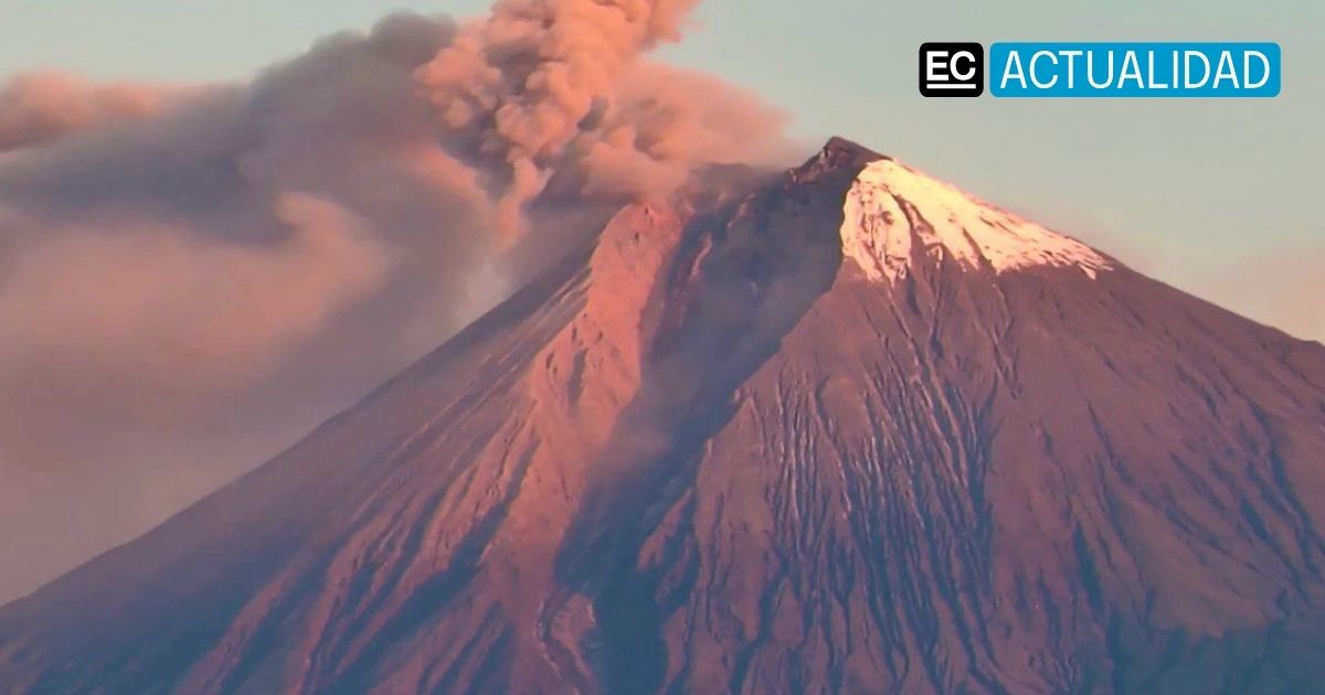 Volcán Sangay emitió extensa columna de ceniza y gas - El Comercio