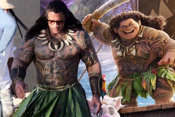 Filtran videos y fotos del 'live action' de Moana con Dwayne Johnson, La Roca - El Comercio