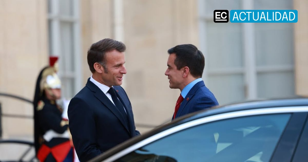 Daniel Noboa se reunió con Emmanuel Macron, en París, este jueves 8 de ... Daniel Noboa se reunió con Emmanuel Macron, en París, este jueves 8 de ...