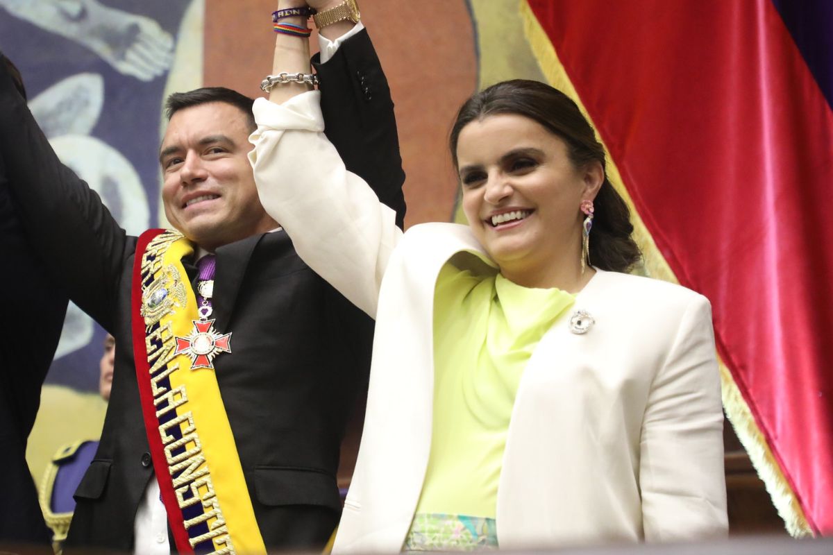 Daniel Noboa soltó una frase de alivio a su vicepresidenta María José ...