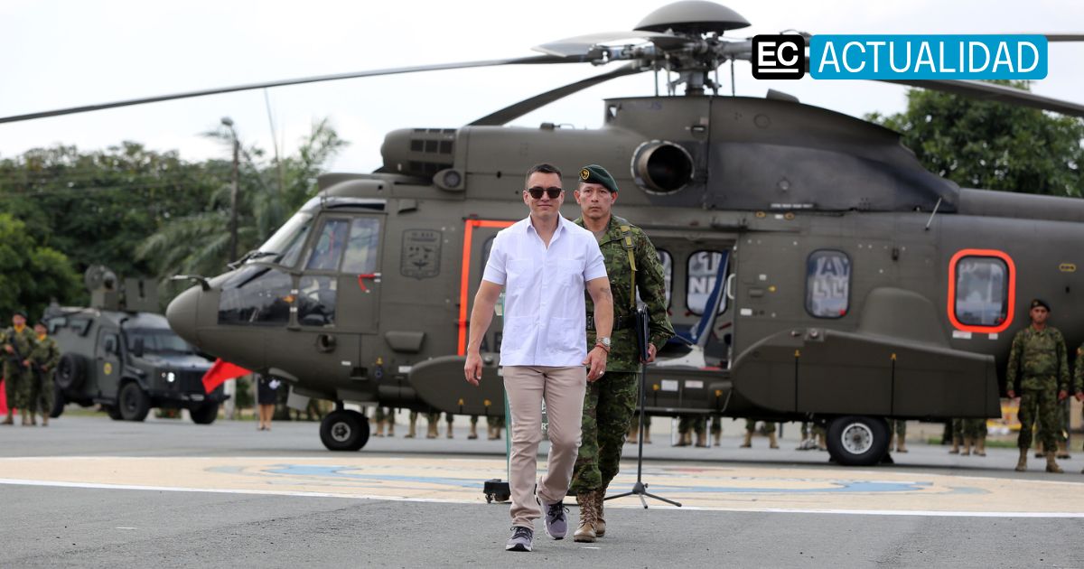 Los helicópteros que entregó Daniel Noboa al Ejército sirven de apoyo ...