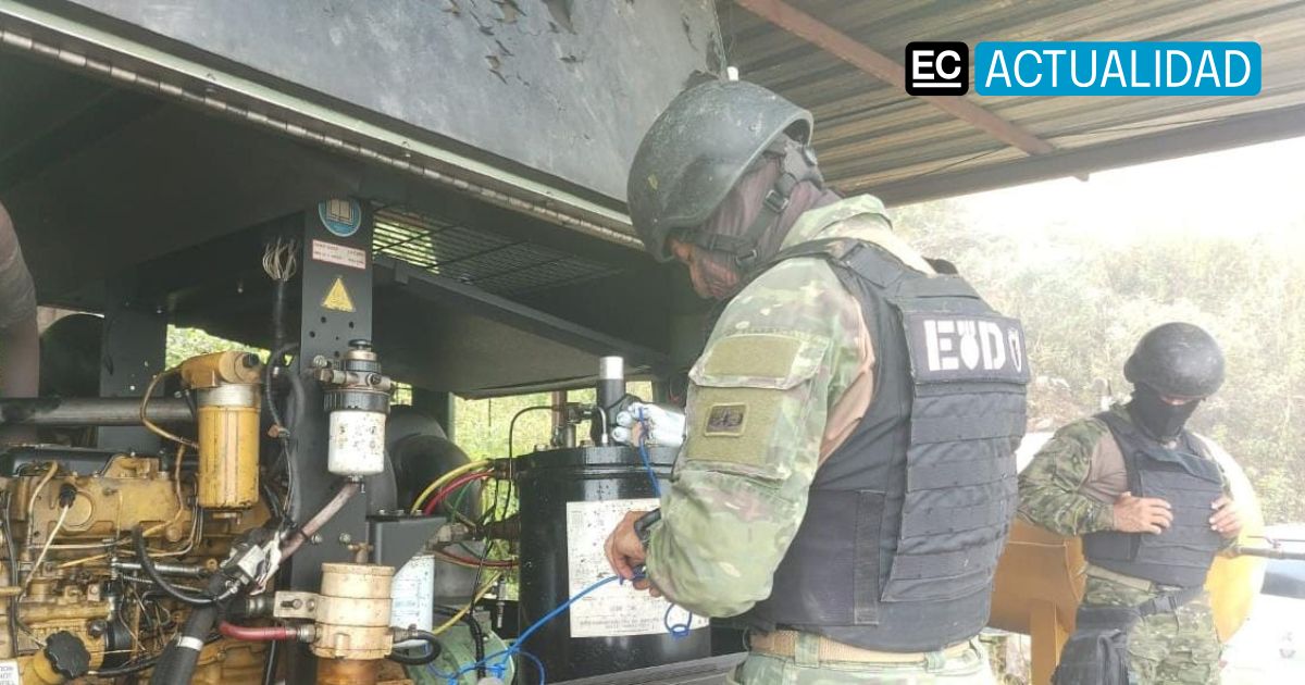 Banda criminal pierde base minera ilegal tras operación militar en ...