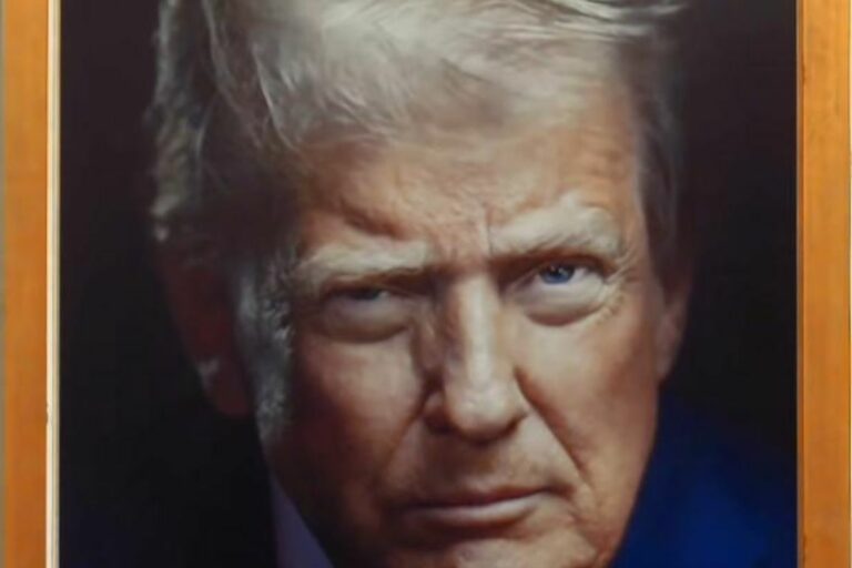 Nuevo retrato oficial de Donald Trump, una imagen desafiante sin ...