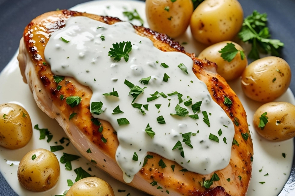 Pechuga de pollo en salsa blanca, una delicia ligera y nutritiva - El ...