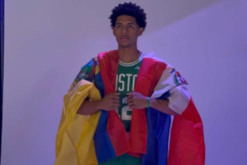 RJ Luis Jr. lució la bandera de Ecuador en el 'media day' de los Boston Celtics - El Comercio