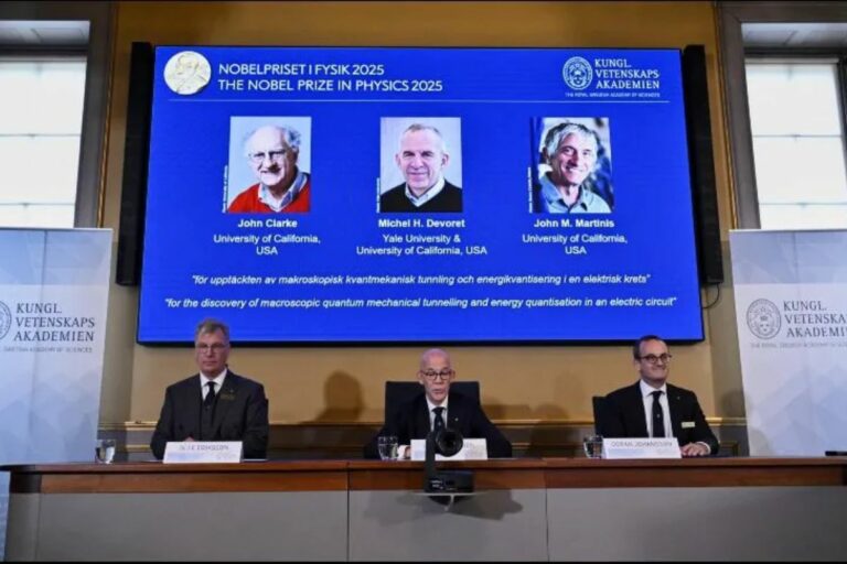 Clarke, Devoret y Martinis ganan el Nobel de Física 2025 por demostrar el efecto túnel cuántico ...