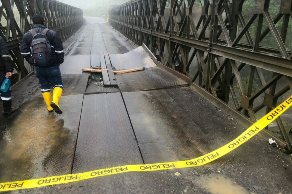 Daños en el puente del río Marker obligan al cierre de la vía E45 en El ...