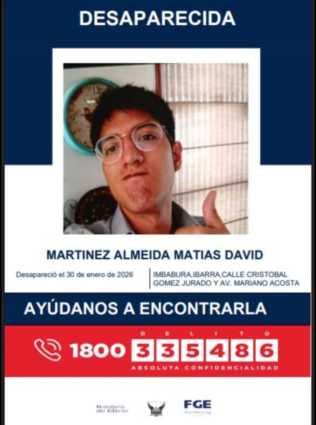 Tragedia en Ibarra: hallan sin vida a joven desaparecido - El Comercio